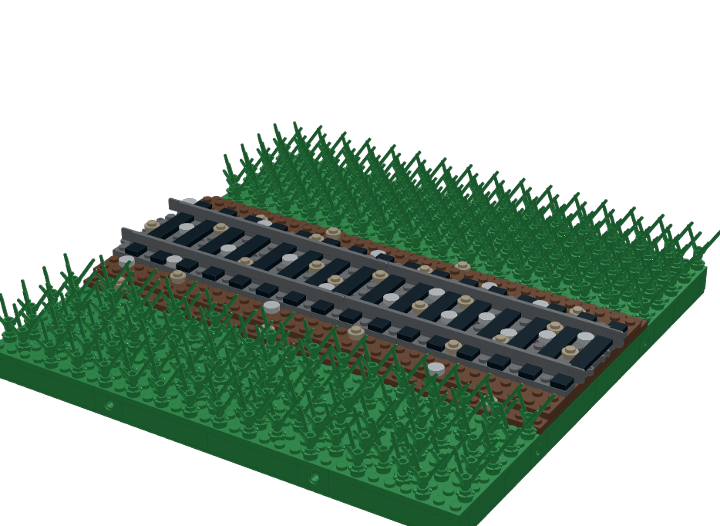 Modular Train Track from BrickLink Studio [BrickLink]