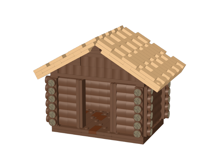 Log Cabin from BrickLink Studio [BrickLink]