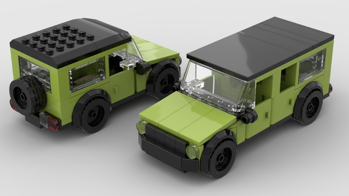 4x4 2 and 4 doors from BrickLink Studio [BrickLink]