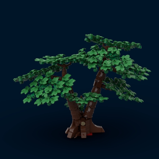 Tree (Double Trunk) from BrickLink Studio [BrickLink]