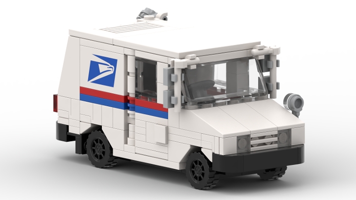 1987-1994 Grumman LLV USPS Mail Truck from BrickLink Studio [BrickLink]