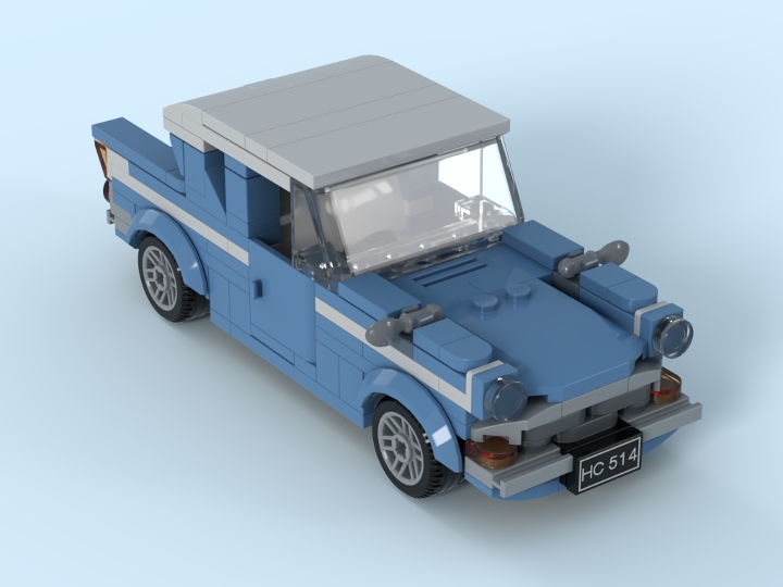 Flying Ford Anglia v.3 from BrickLink Studio [BrickLink]