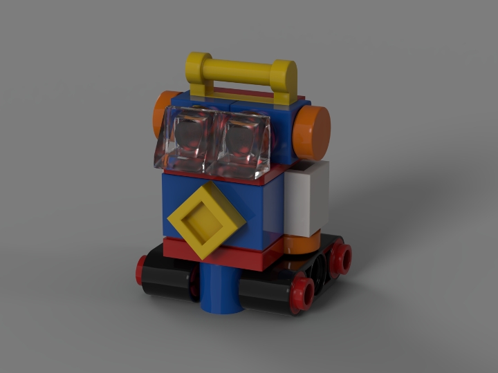 Toy Story Robot (minifig scale) from BrickLink Studio [BrickLink]