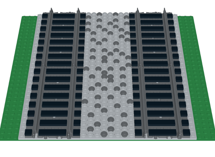 Double Train Tracks V2 from BrickLink Studio [BrickLink]