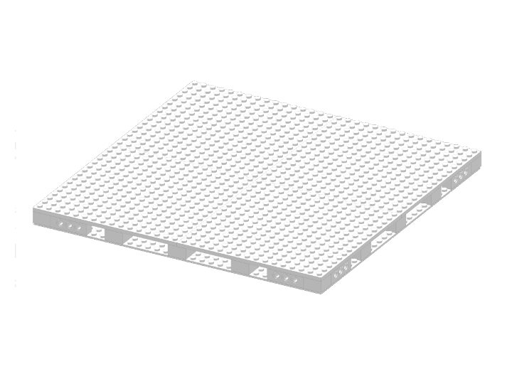 Basic Winter MILS plate (white) from BrickLink Studio [BrickLink]