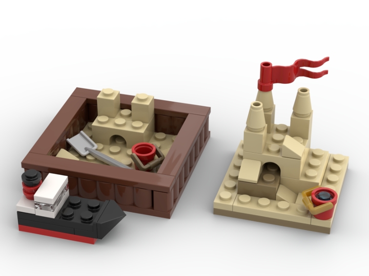 Sandboxes and a boat from BrickLink Studio [BrickLink]