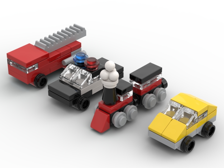 Toy cars from BrickLink Studio [BrickLink]