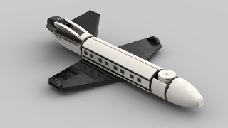 Futuristic Private Jet from BrickLink Studio [BrickLink]