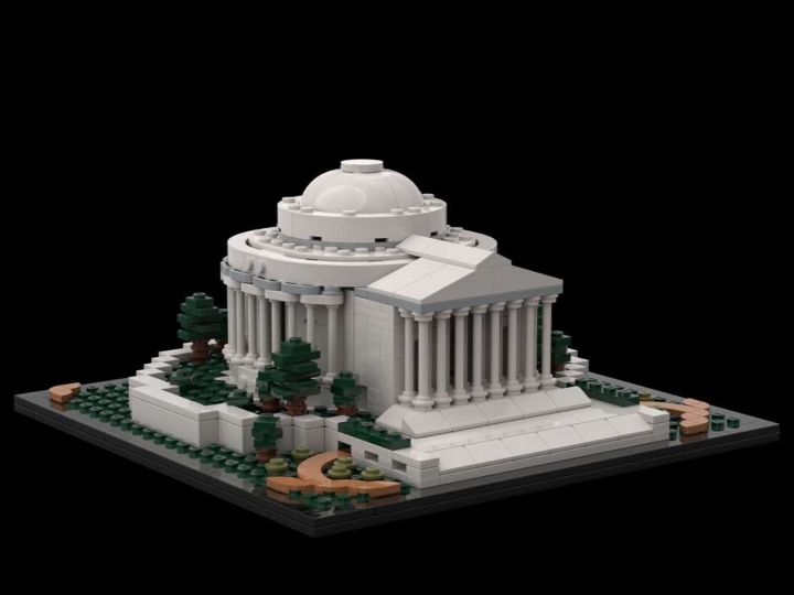 The Jefferson Memorial | LEGO Architecture-style from BrickLink Studio ...