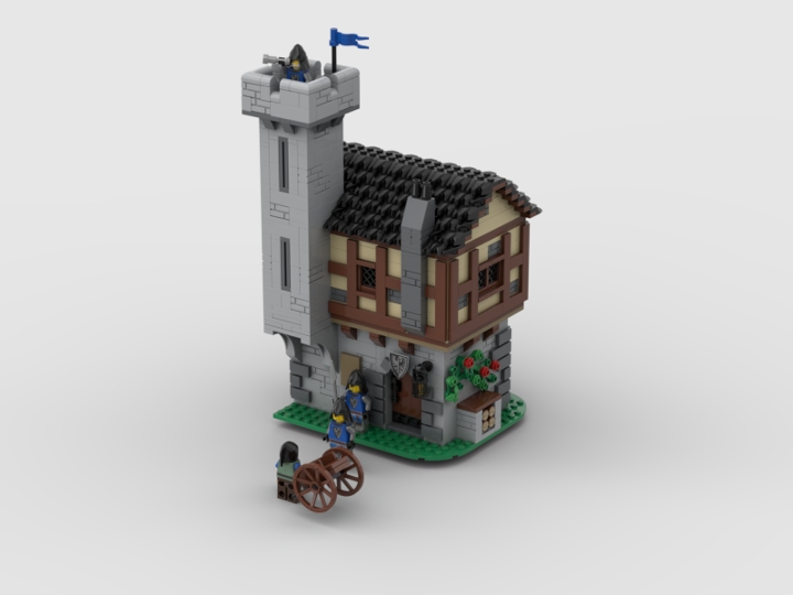 Medieval Garrison Outpost Watch Tower from BrickLink Studio [BrickLink]