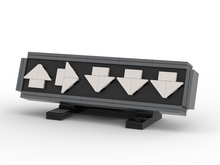 stratagem input display from BrickLink Studio [BrickLink]
