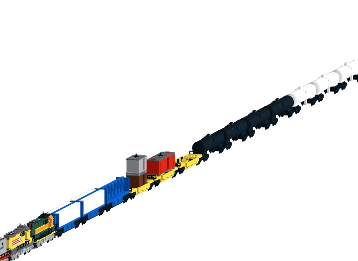 Custom Train with 3 Types of Train Cars and 3 Different Trains from ...