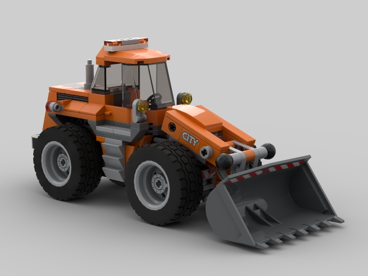 Construction Wheel Loader from BrickLink Studio [BrickLink]