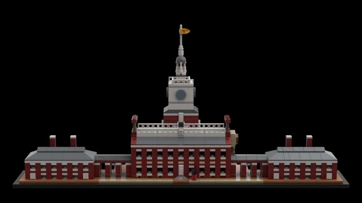 Independence Hall | LEGO Architecture-style from BrickLink Studio ...