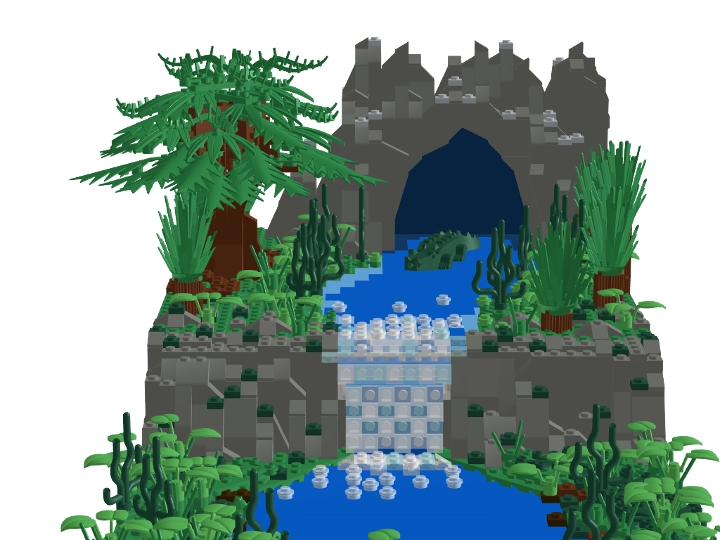 2017_04-05_LEGO-Rock-Face from BrickLink Studio [BrickLink]