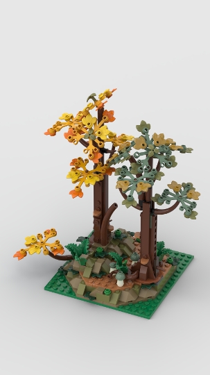 trees in forest from BrickLink Studio [BrickLink]
