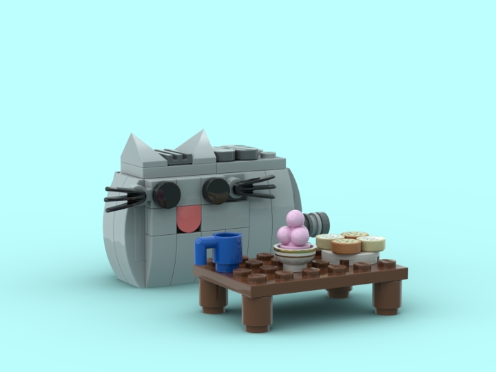 pusheen cat from BrickLink Studio [BrickLink]