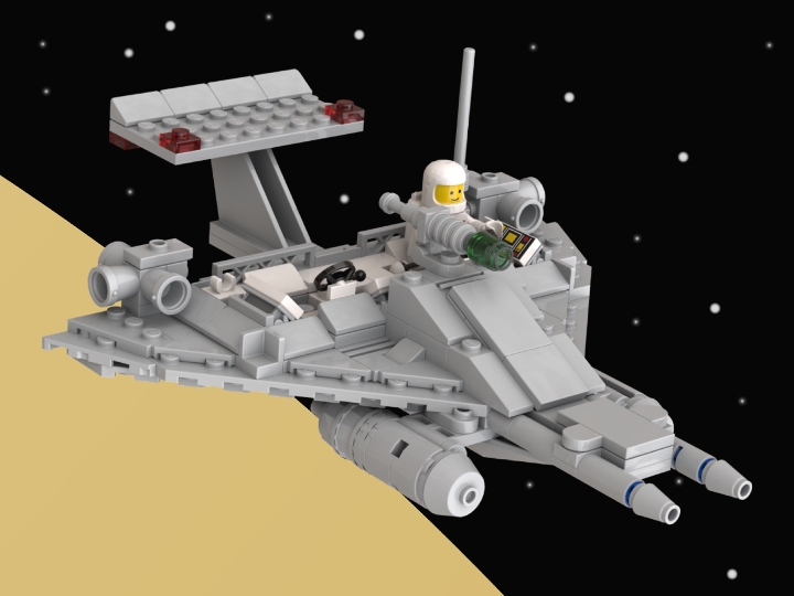 Modern Updated 442/891 Space Shuttle (10497-style) from BrickLink Studio [BrickLink]
