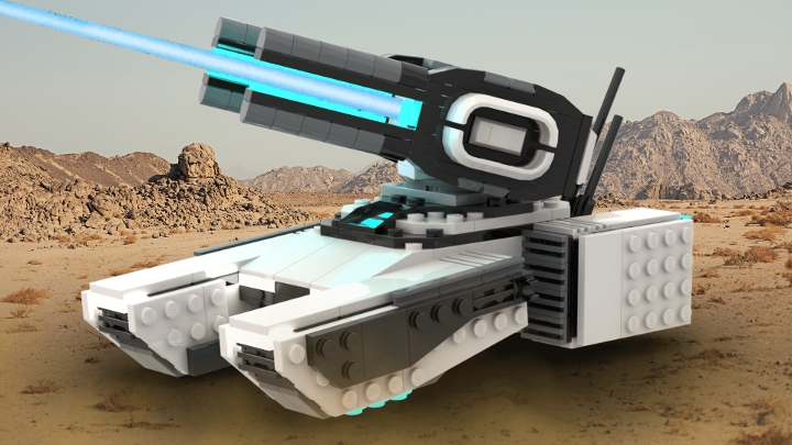 Tyre Industries hover tank from BrickLink Studio [BrickLink]