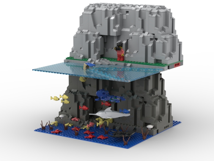 Weltianer MILS Plate Diving 32x32 from BrickLink Studio [BrickLink]