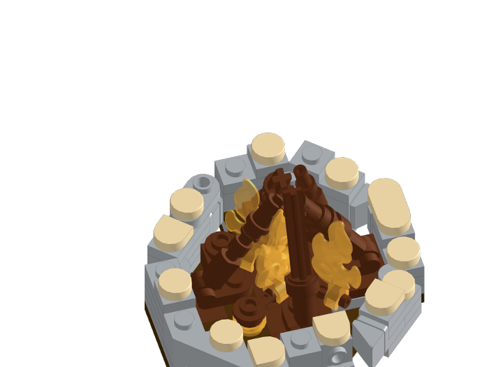 Campfire from BrickLink Studio [BrickLink]
