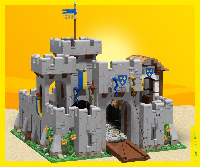 Tribute to the Yellow Castle from BrickLink Studio [BrickLink]