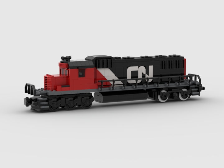 CN SD40-Type Locomotive from BrickLink Studio [BrickLink]
