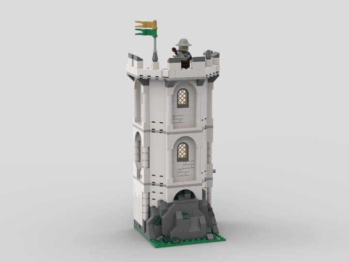 White castle from BrickLink Studio [BrickLink]
