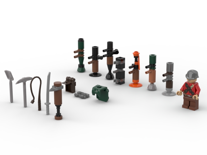Team Fortress 2 : Soldier! from BrickLink Studio [BrickLink]