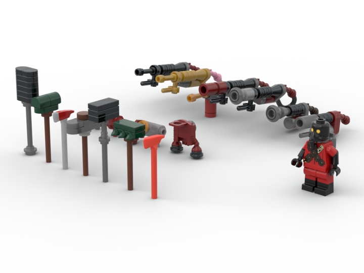 Team Fortress 2 : Pyro! from BrickLink Studio [BrickLink]