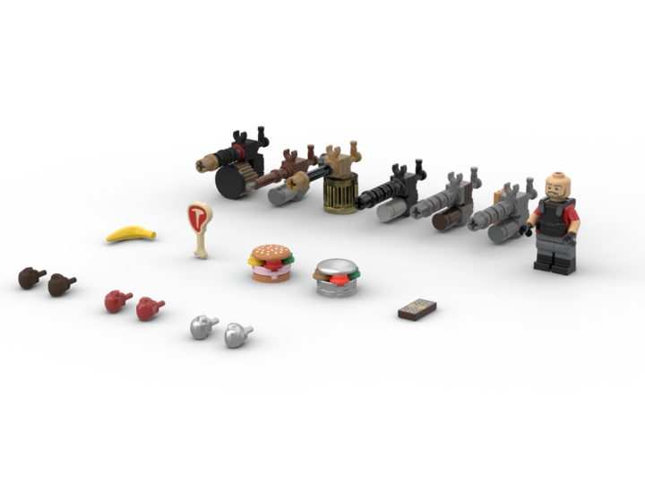 Team Fortress 2 : Heavy! from BrickLink Studio [BrickLink]