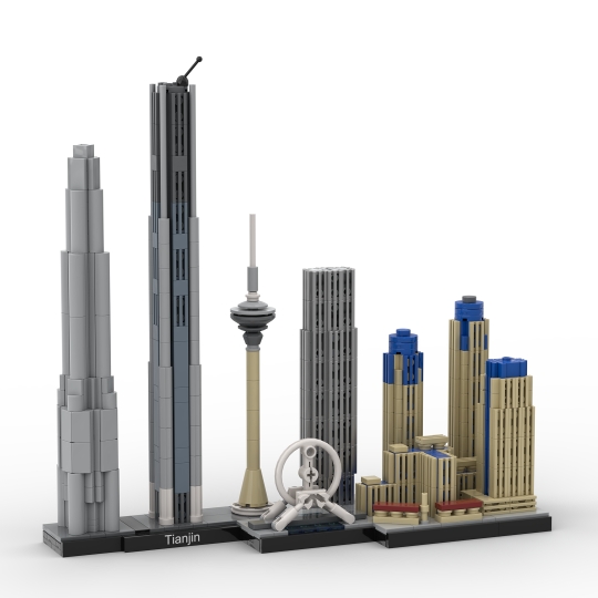 Tianjin Skyline from BrickLink Studio [BrickLink]