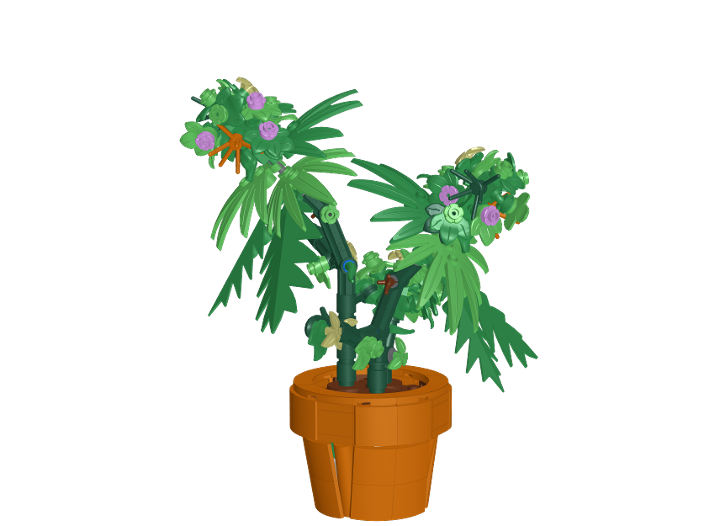 Marijuana Plant - Tiny Plants from BrickLink Studio [BrickLink]