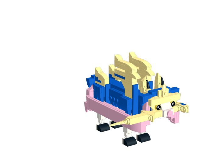 Posable Zacian Figure from BrickLink Studio [BrickLink]