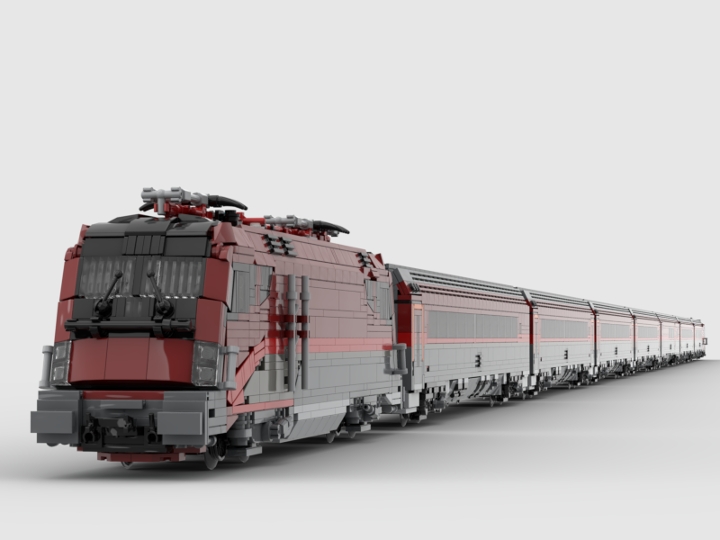ÖBB Railjet from BrickLink Studio [BrickLink]