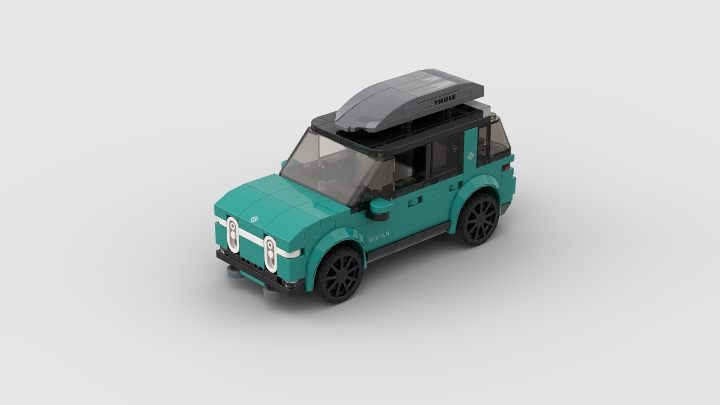 LEGO Rivian R1S MOC 6pin-wide from BrickLink Studio [BrickLink]