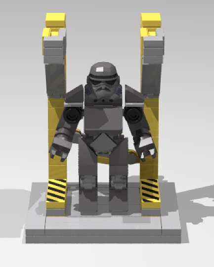 Fallout Power Armor & Power Armor station moc from BrickLink Studio ...