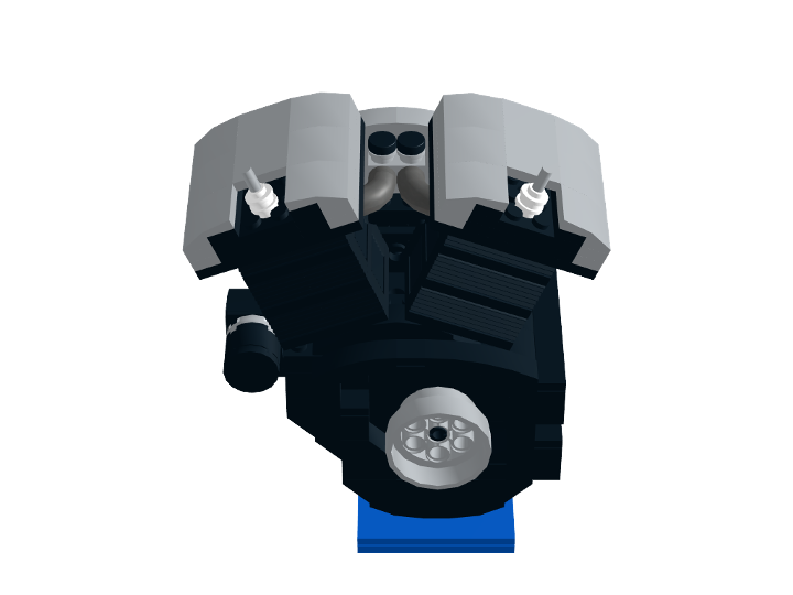 Harley Davidson engine from BrickLink Studio [BrickLink]