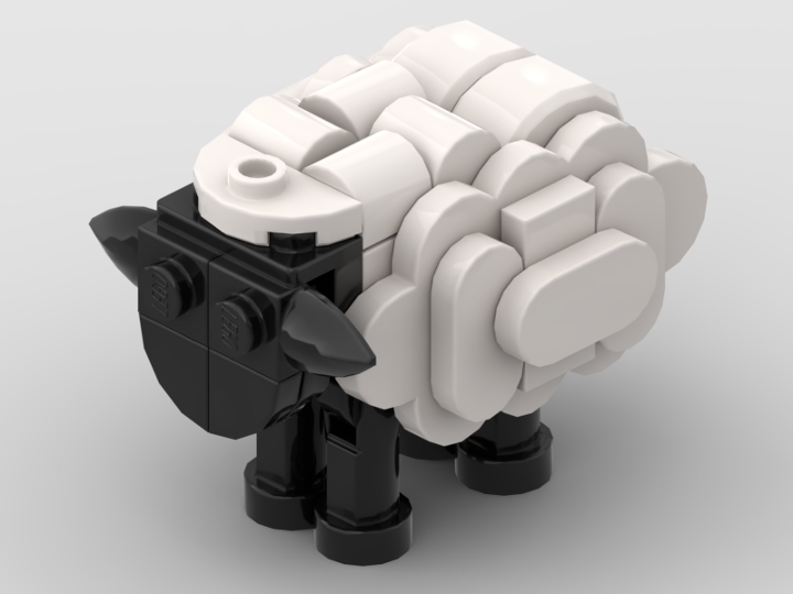 Lego Fortnite Sheep from BrickLink Studio [BrickLink]