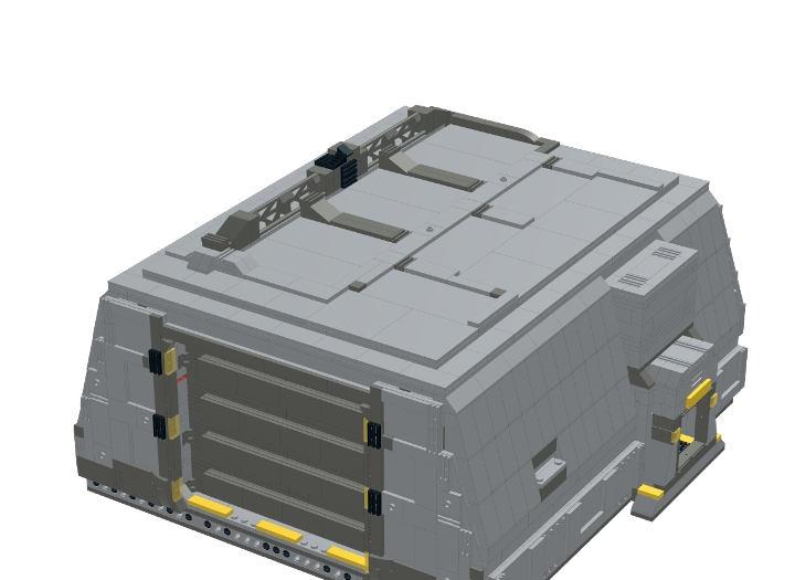 Imperial Storage Hangar V2 (empty interior) from BrickLink Studio ...