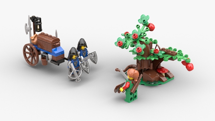 Cart trap from BrickLink Studio [BrickLink]