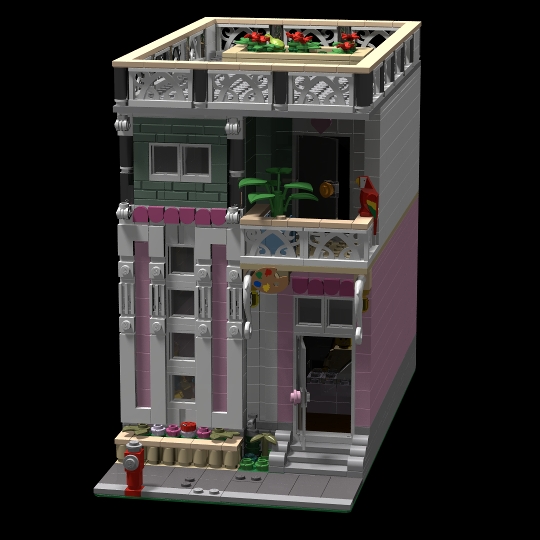 Art Supplies Store: City Building from BrickLink Studio [BrickLink]