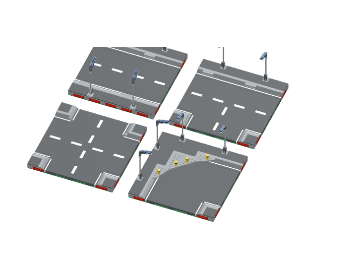 Modular Road System from BrickLink Studio [BrickLink]