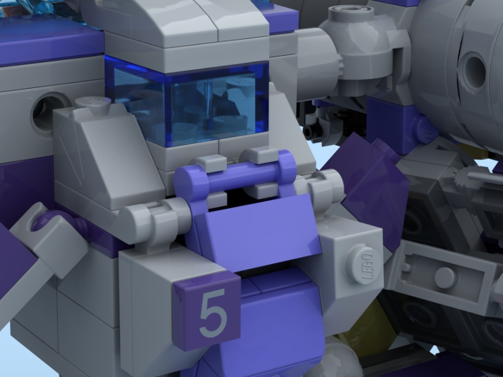 transforming frog mech Airforce type from BrickLink Studio [BrickLink]