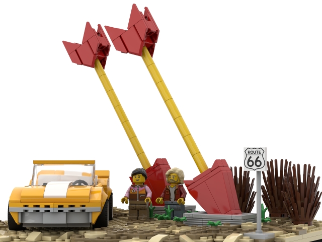 [Twin Arrows On Historic Route 66] [BrickLink]