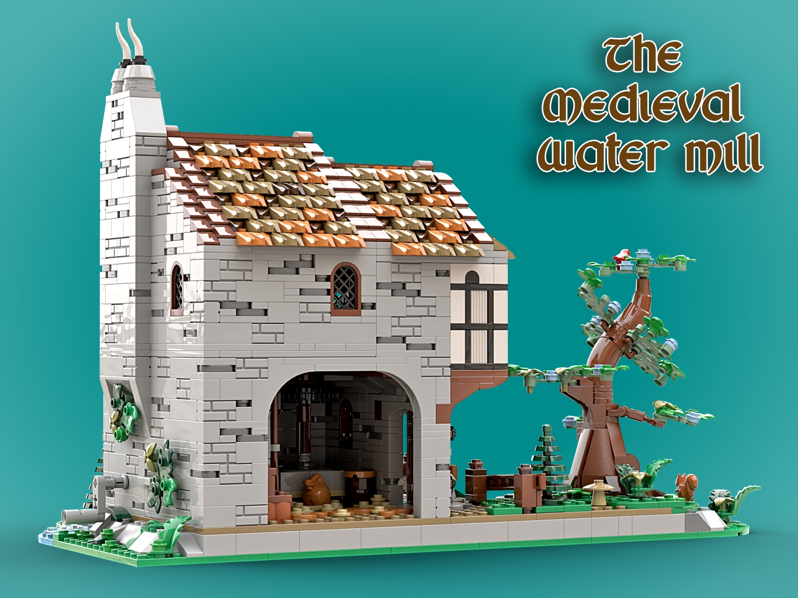[The Medieval Water Mill] [BrickLink]
