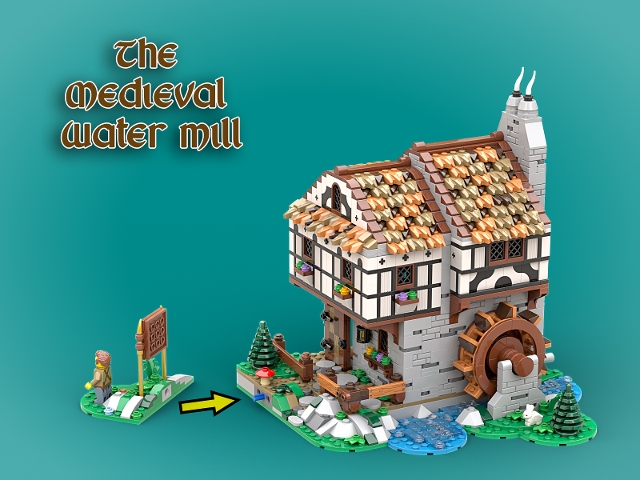 [The Medieval Water Mill] [BrickLink]