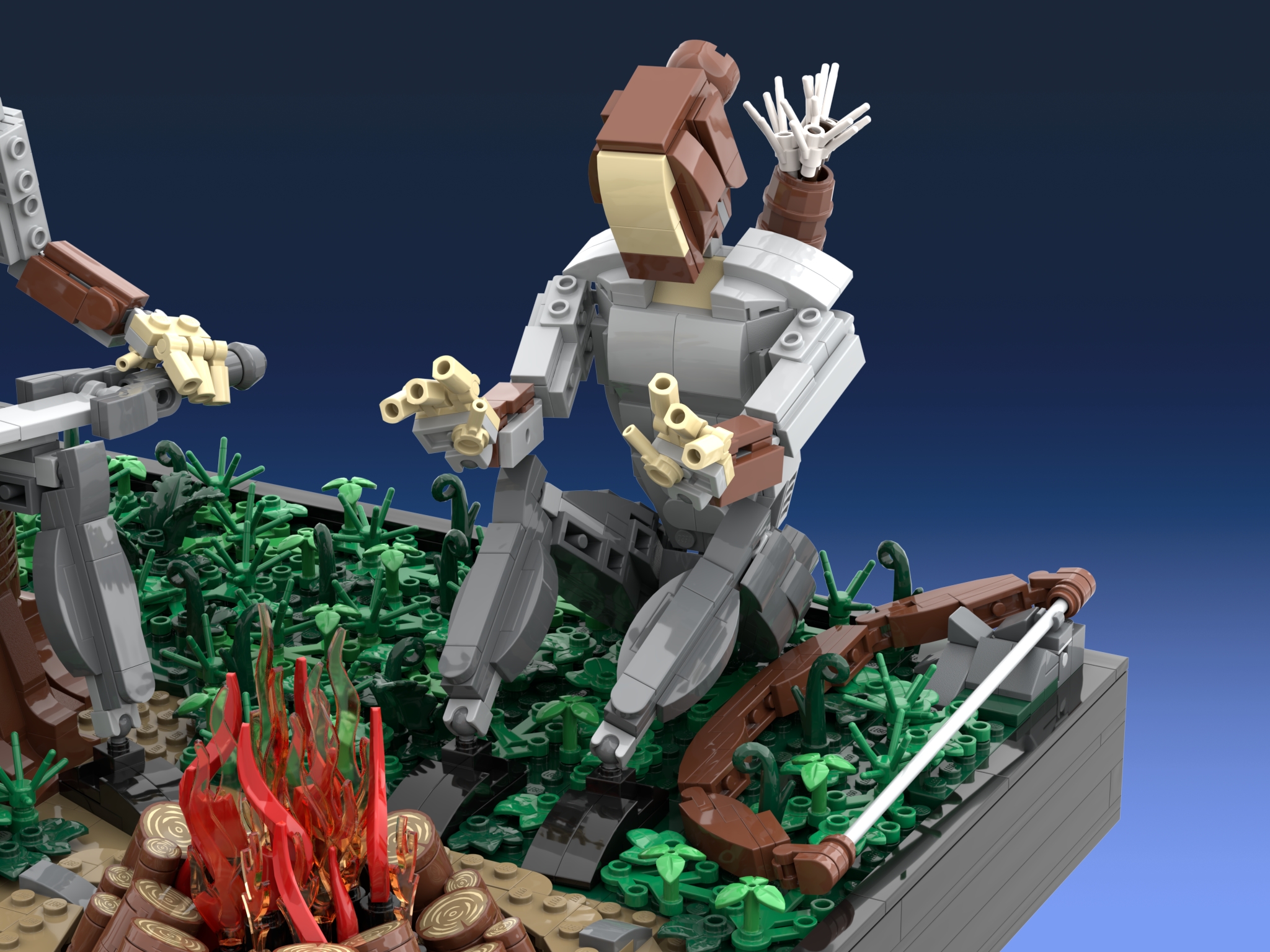 [Two Resting Knights] [BrickLink]