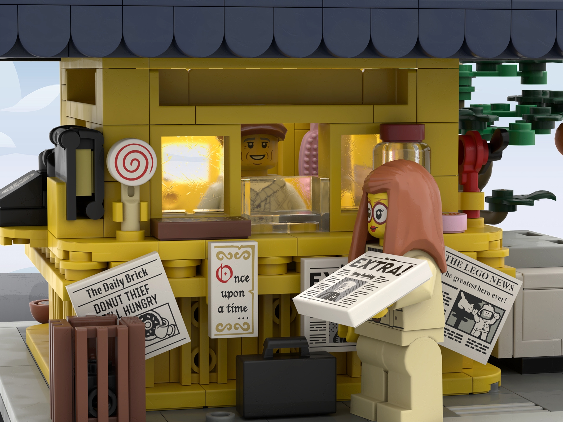 [ Little Yellow Kiosk] [BrickLink]