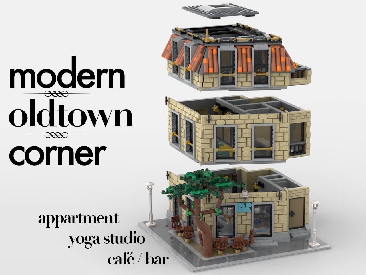[Modern Oldtown Corner] [BrickLink]
